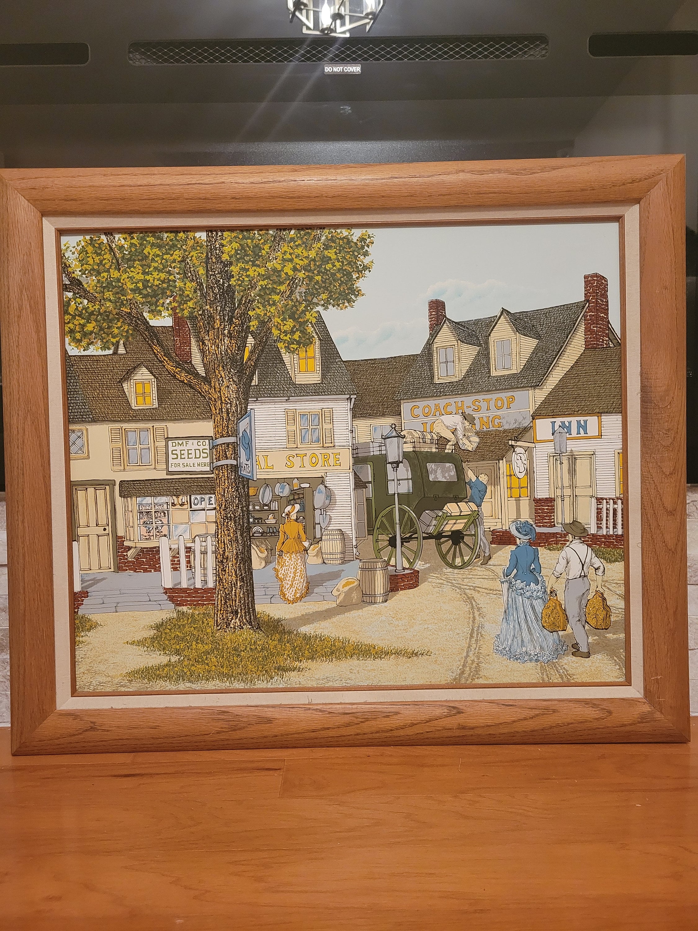 Vintage Framed and Numbered H. Hargrove Oil Painting Serigraph 2024 - Etsy