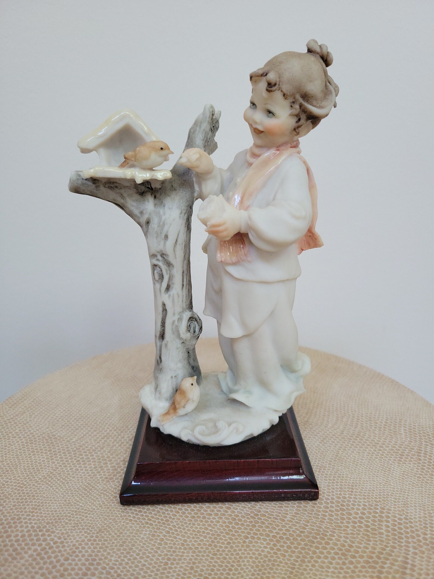 Capodimonte Bruno Merli Florence 1983 Figurine Country Girl With Bird 7 ...