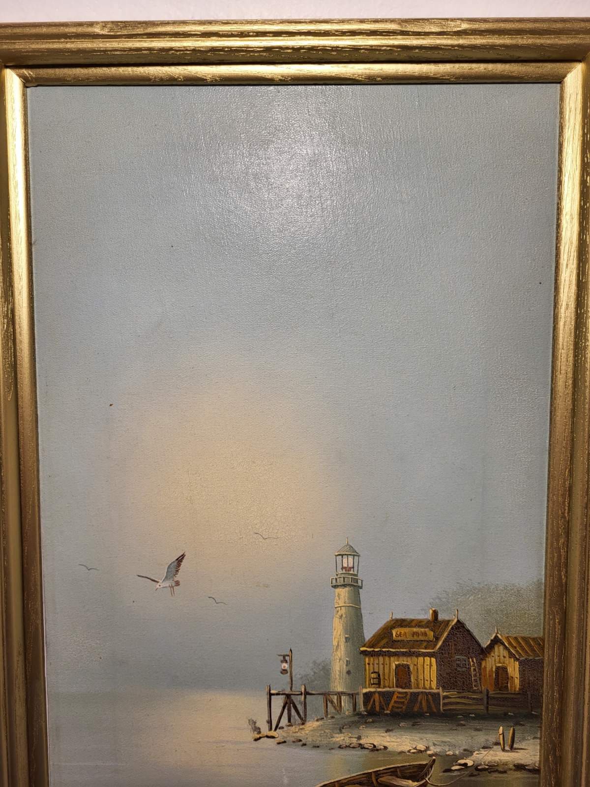 Original SIGNED Oil Painting Seascape by Gene Bayson Canvas 1224in - Etsy