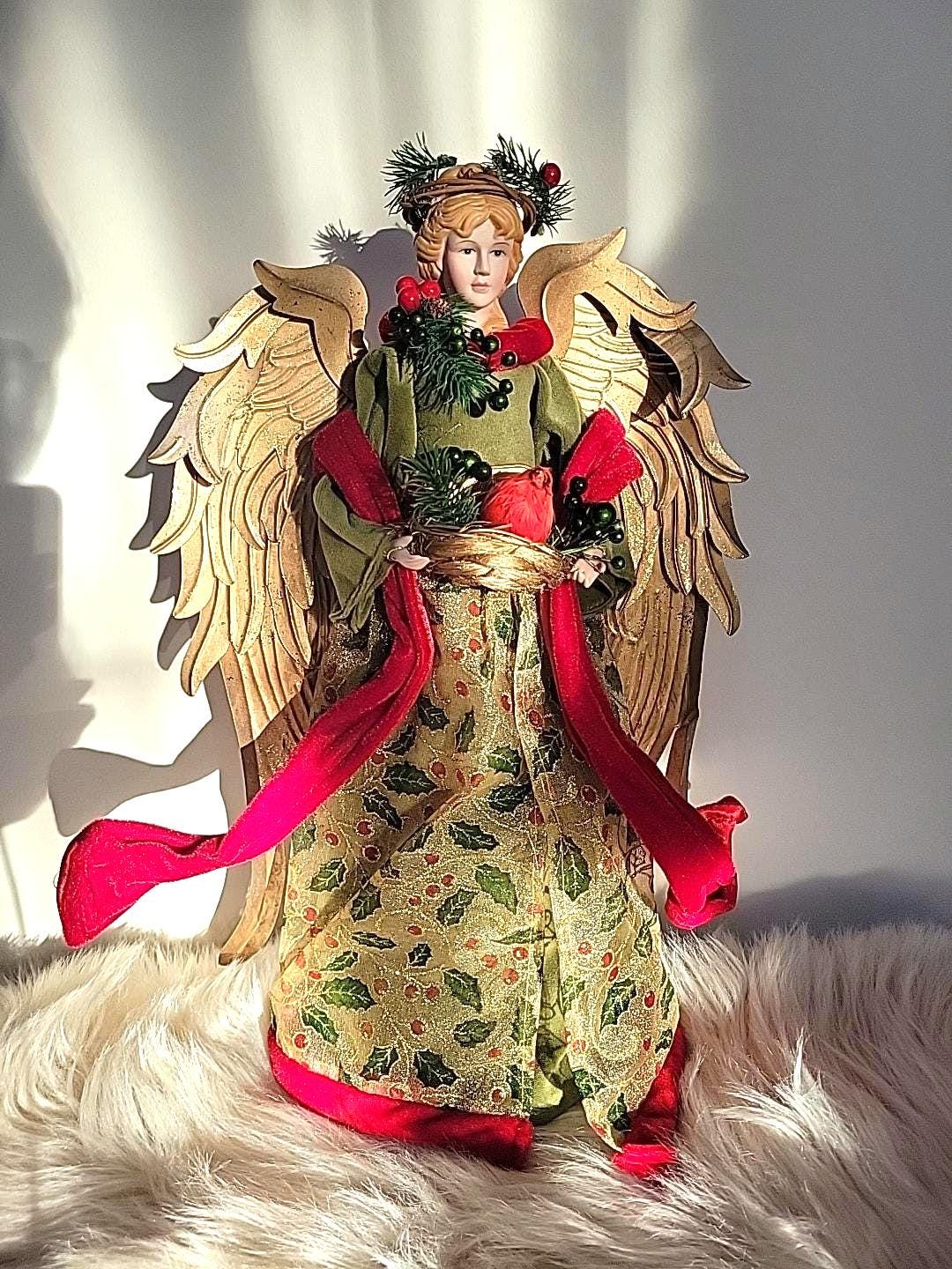 Vintage Cracker Barrel Angel Tree Top - Etsy