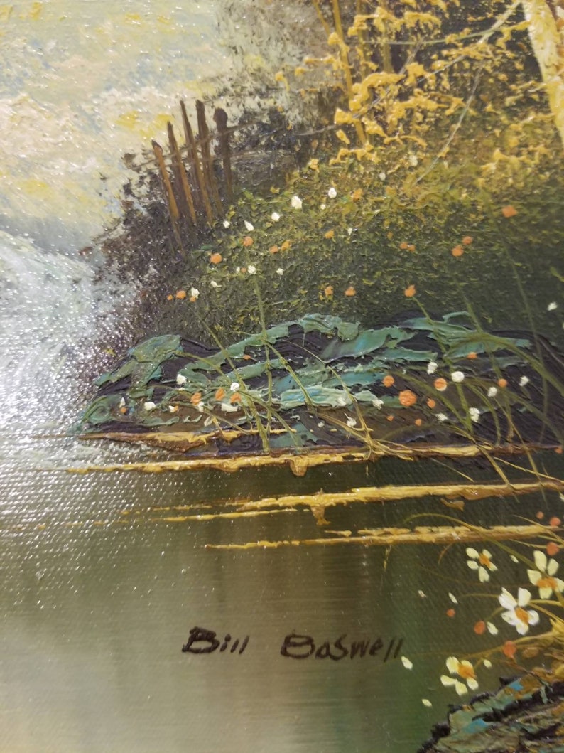Vintage Oil Painting Signed by Bill Boswell - Etsy