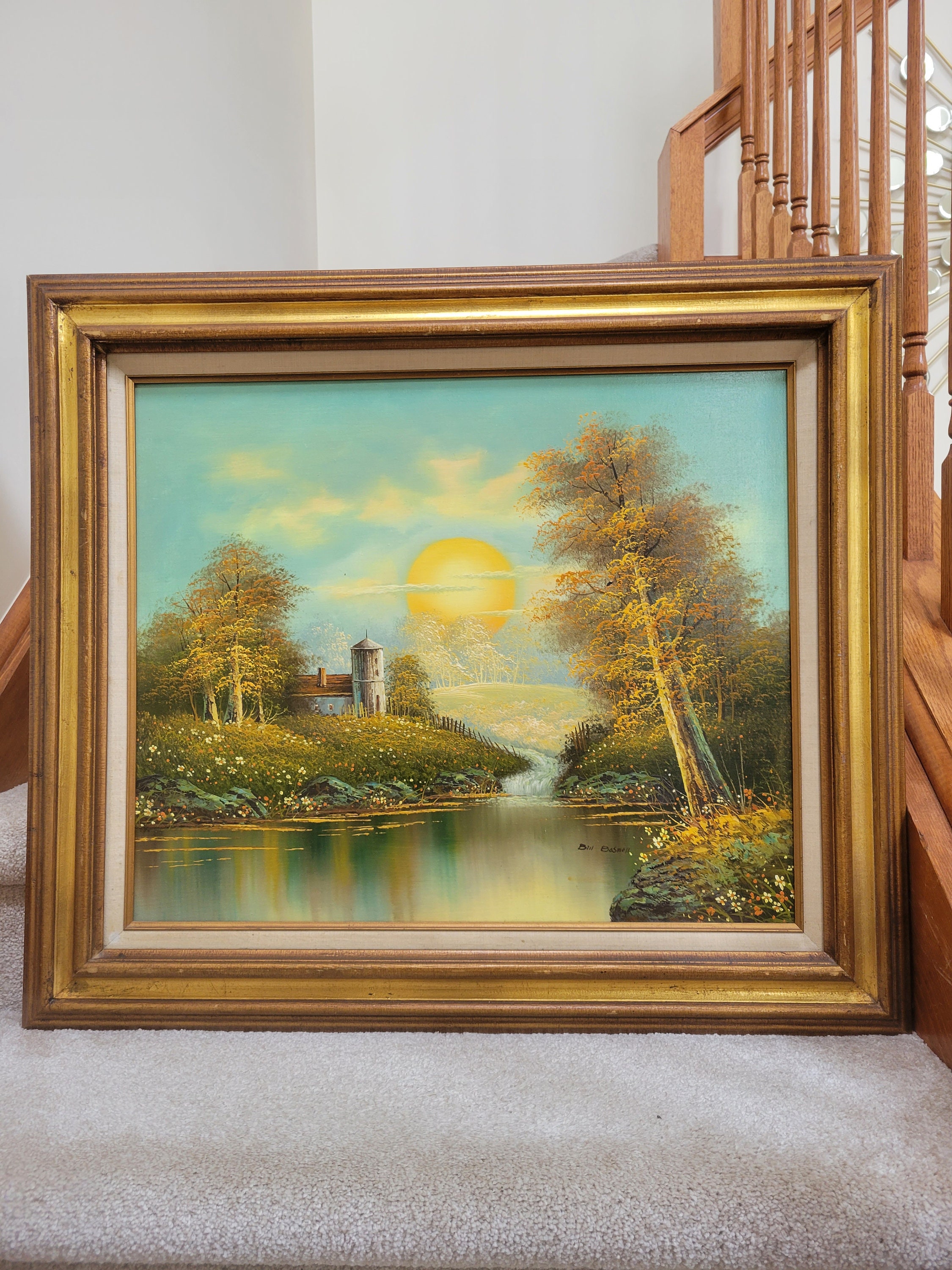 Vintage Oil Painting Signed by Bill Boswell - Etsy