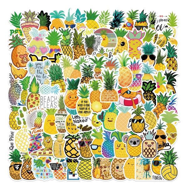 Pineapple Sticker - Etsy