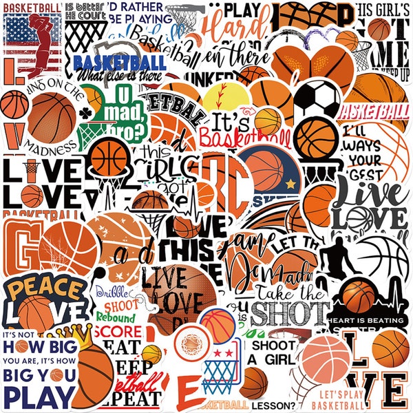 Basketball Stickers - Etsy
