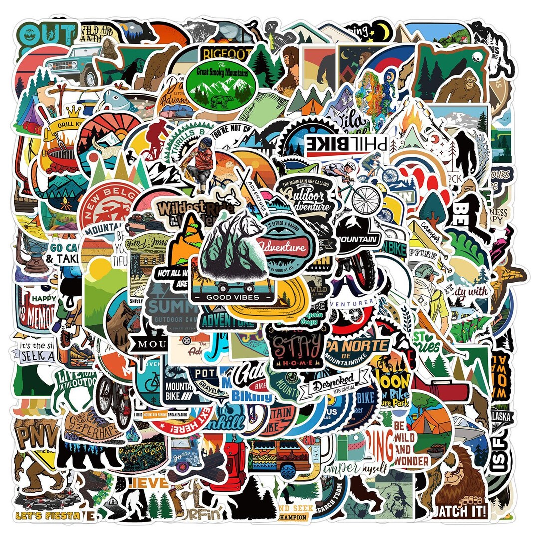 200 Pcs Outdoor Sports Stickers Pack Waterproof Vinyl Sticker - Etsy
