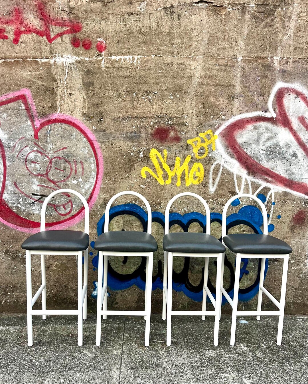 Vintage Post Modern Bar Stools - Etsy