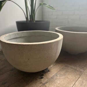 MCM Fiberglass Cement Style Planters - Etsy