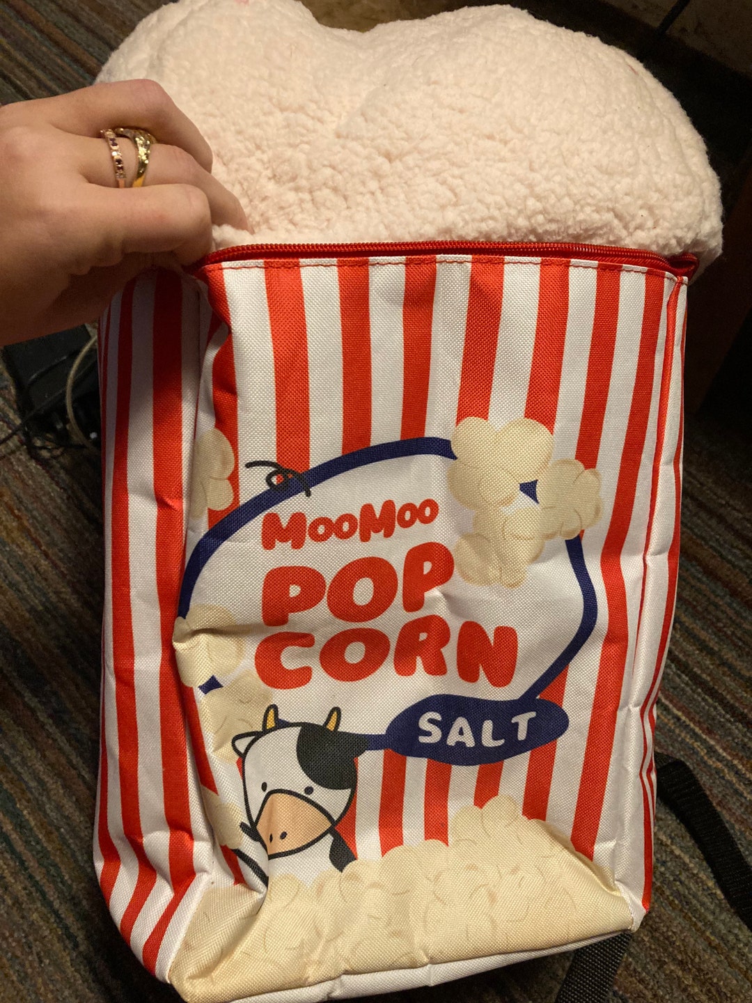 Kawaii Japanese Moo Popcorn Large Backpack - Etsy