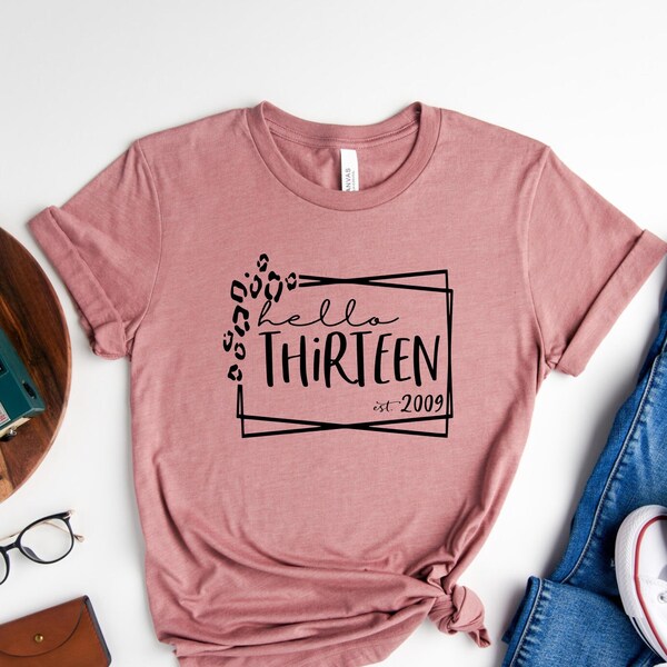Hello Thirteen Svg - Etsy