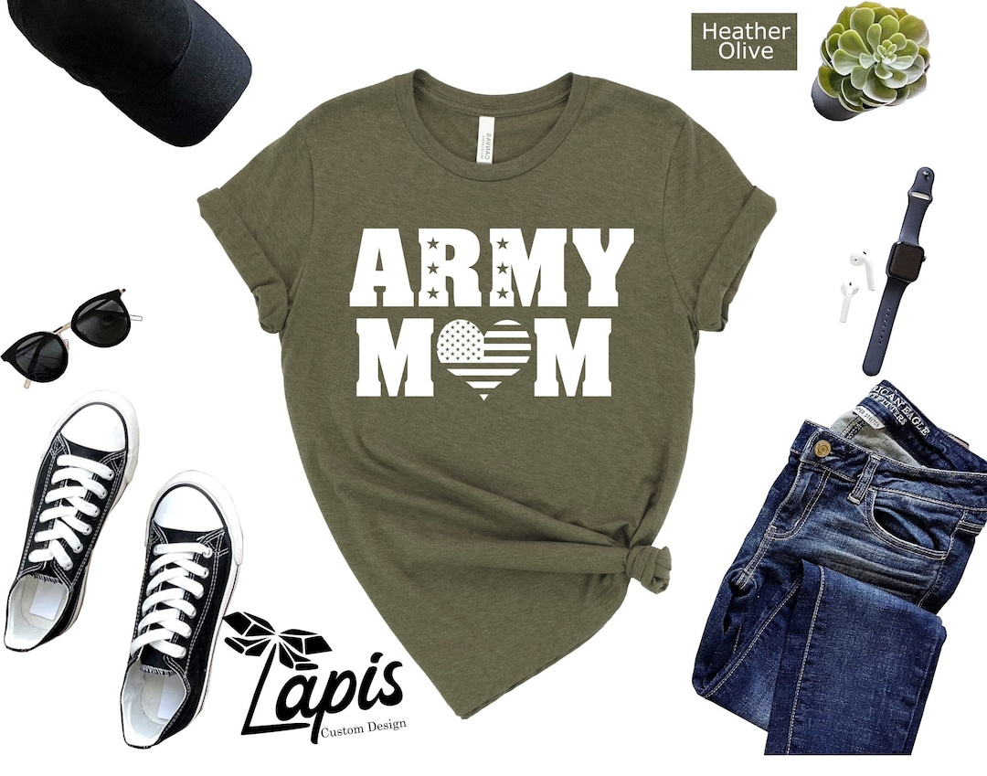 Army Mom Shirt, US Army Mom T-shirt, Gift for Military Mom, Womens ...