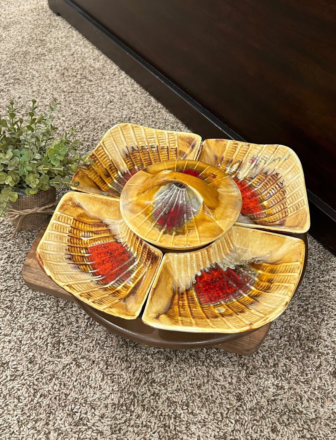 Mid-century Modern Marcia of California Art Pottery Serving - Etsy