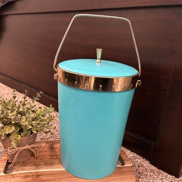 Turquoise Ice Bucket - Etsy
