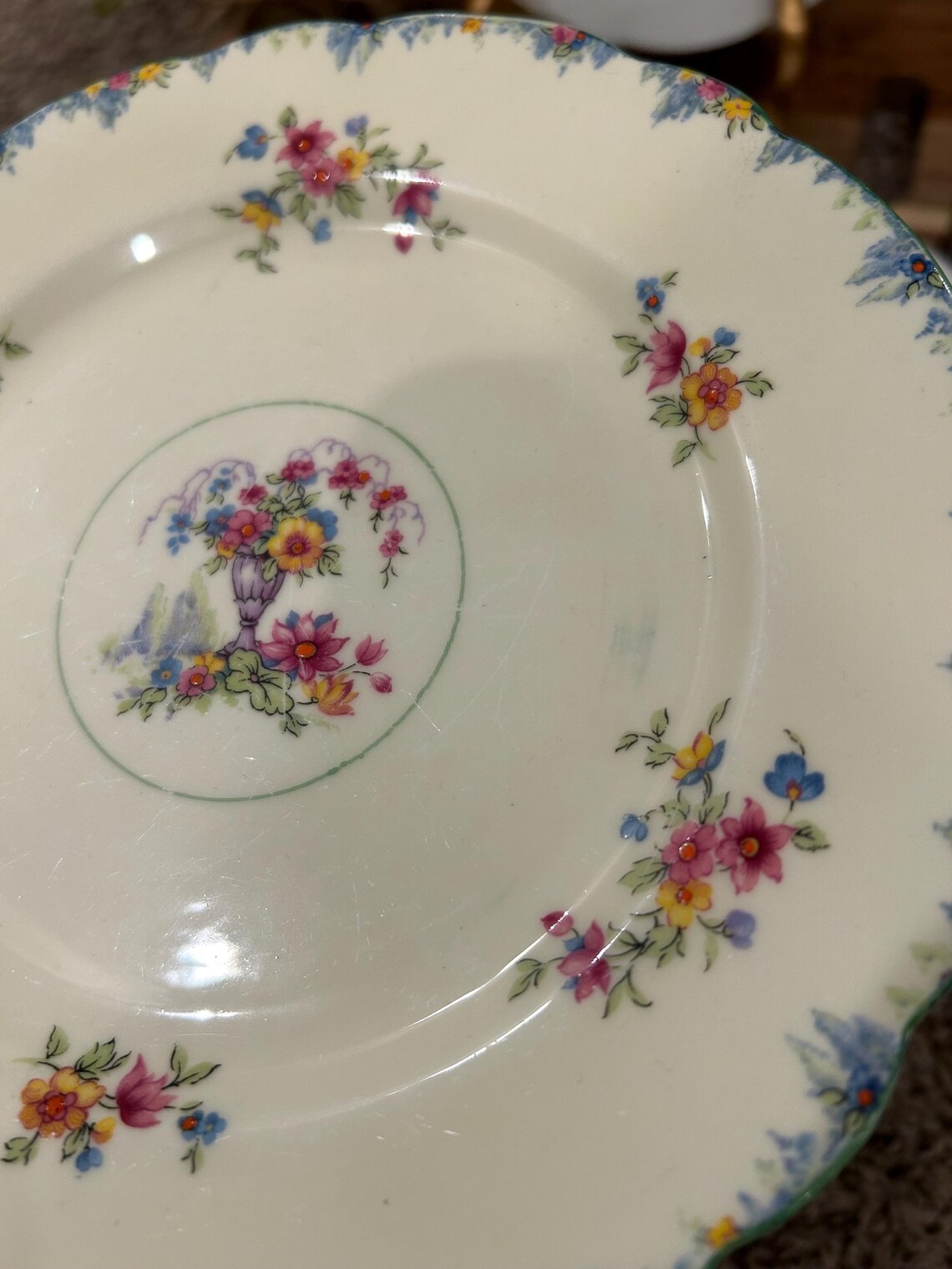 Rare Vintage Royal Paragon Haddon Hall Bread Plates- Set of 5 (FIVE ...