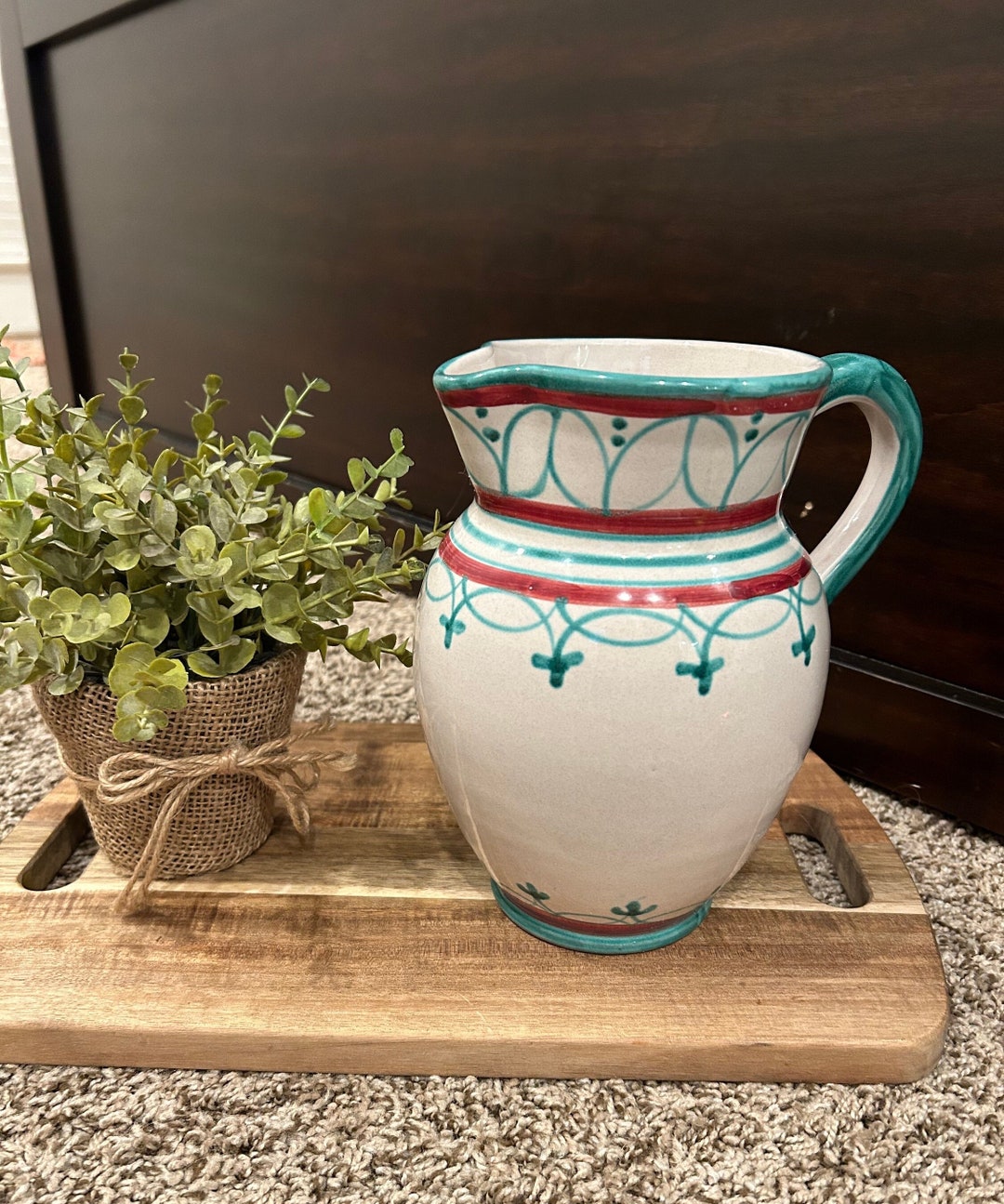 Rare Corso De Fiori Italian Pottery. Solimene Vietra Pattern . Hand ...