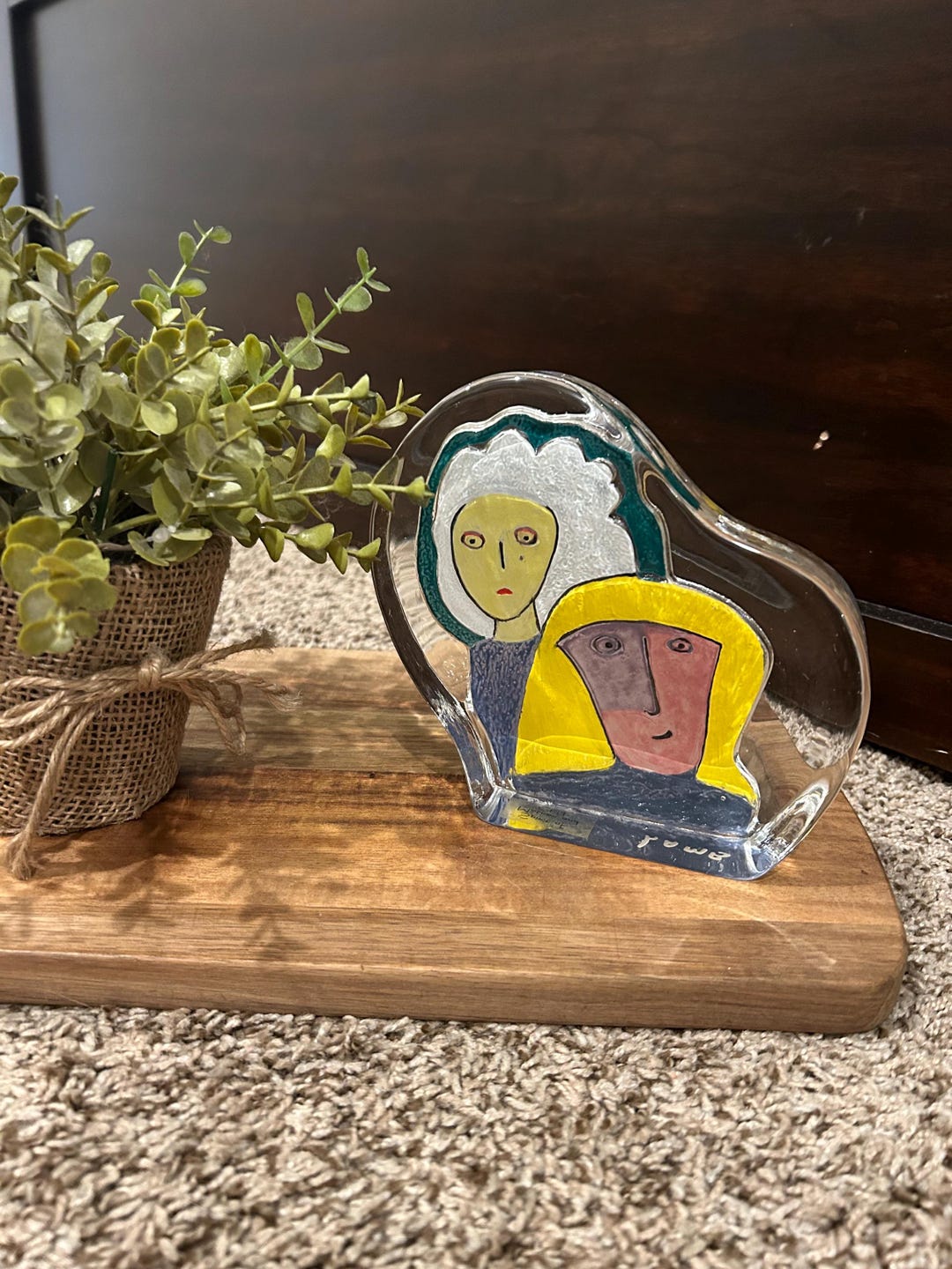 Matt LAMB Art Glass Crystal Sculpture Sasaki “spirit of Mother and ...