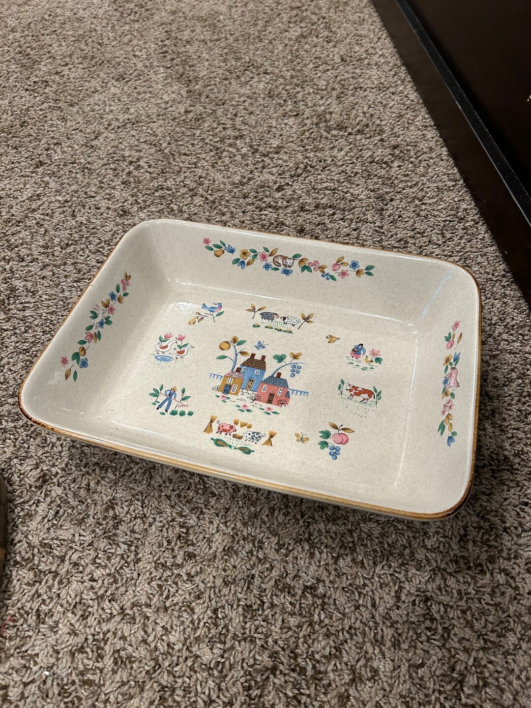 Rare International Heartland China Casserole/baking Pan collectible ...