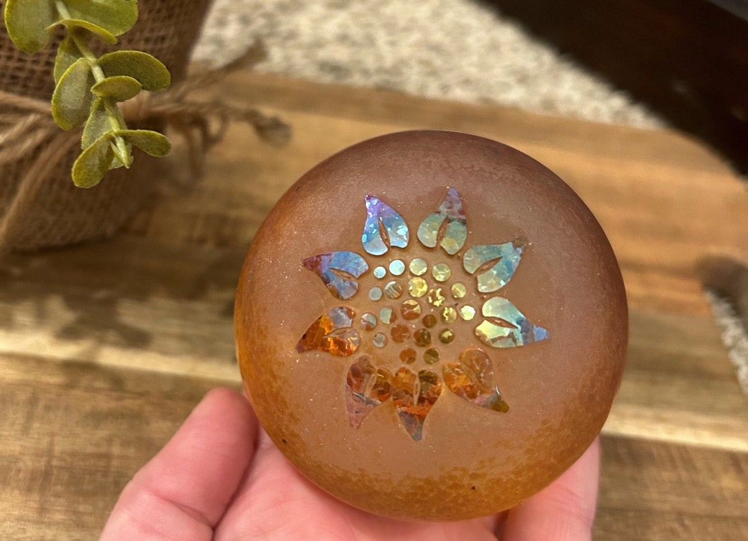 Glass Eye Studio Celestial/planet Series Paperweight. Sun, Moon, Venus ...