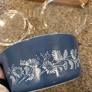 Colonial Mist Vintage Pyrex Casserole Dish Set of 2 474 & 475 Dish ...