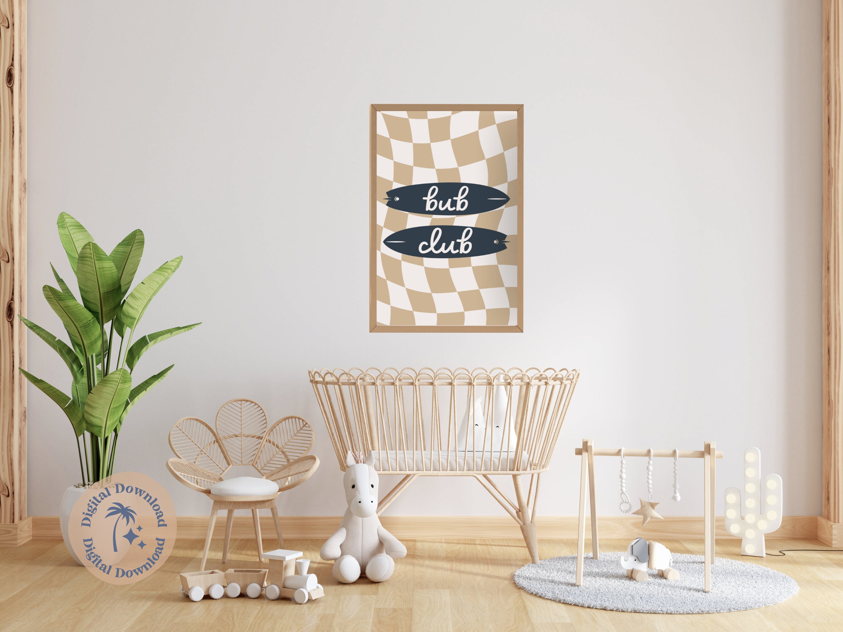 Bub Club Surfboard DIGITAL DOWNLOAD Printable Nursery - Etsy