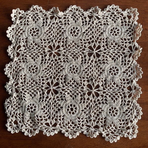 Square Crochet Doily - Etsy