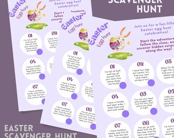 Easter Egg Hunt Activity With Clue Cards | Fun Indoor & Outdoor Easter ...