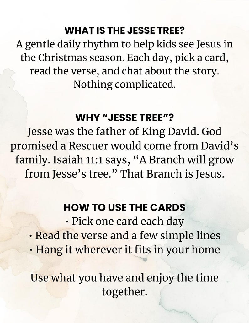 Jesse Tree Bundle PDF - Instant Download - Etsy