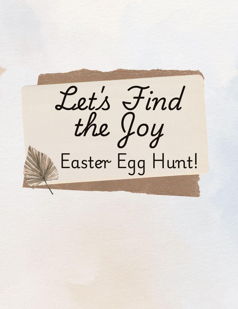 Christian Easter Scavenger Hunt for Kids | Printable Rhyming Clue Cards ...