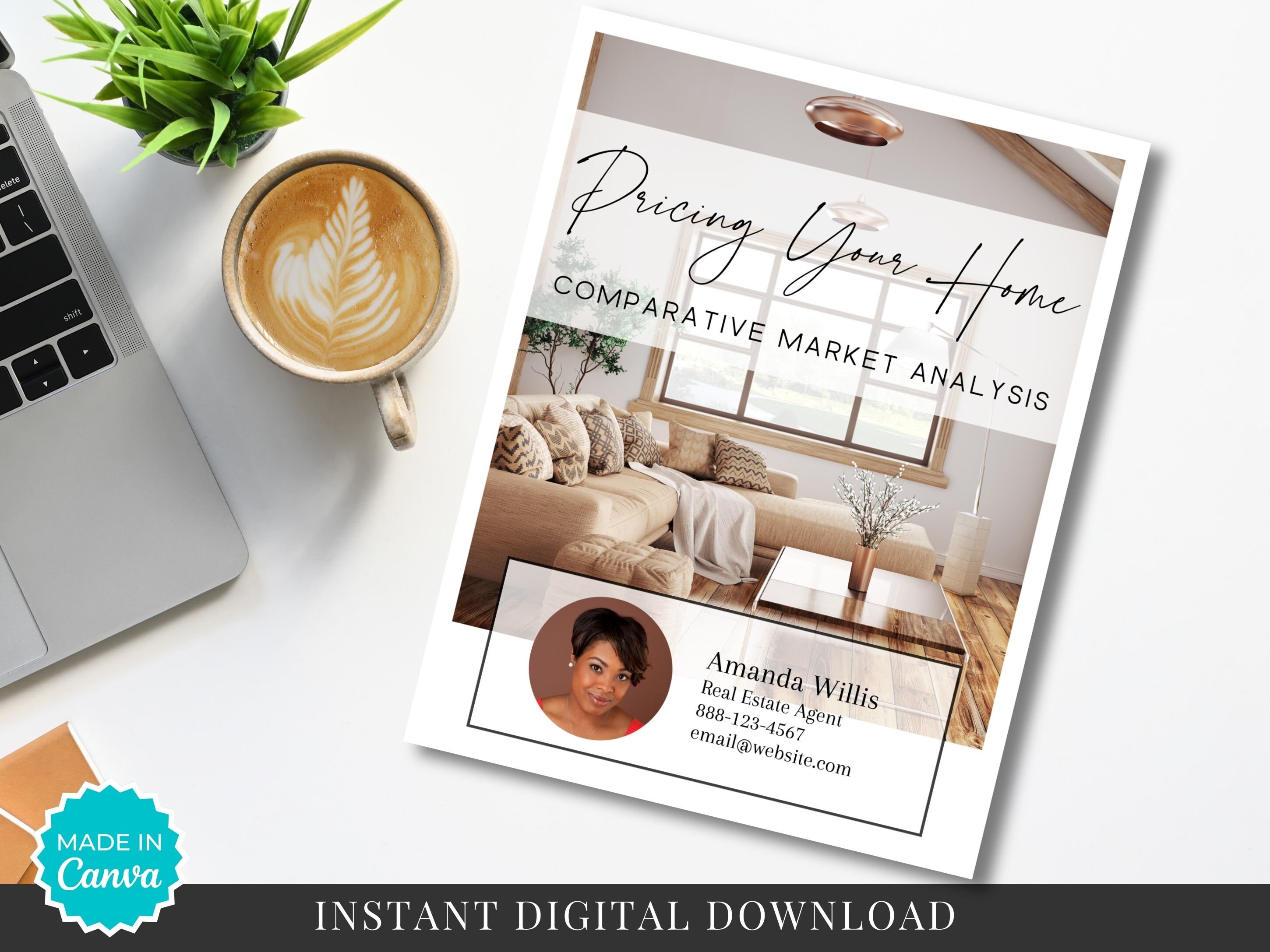 Real Estate CMA Packet - Listing Presentation - Canva Template (digital ...
