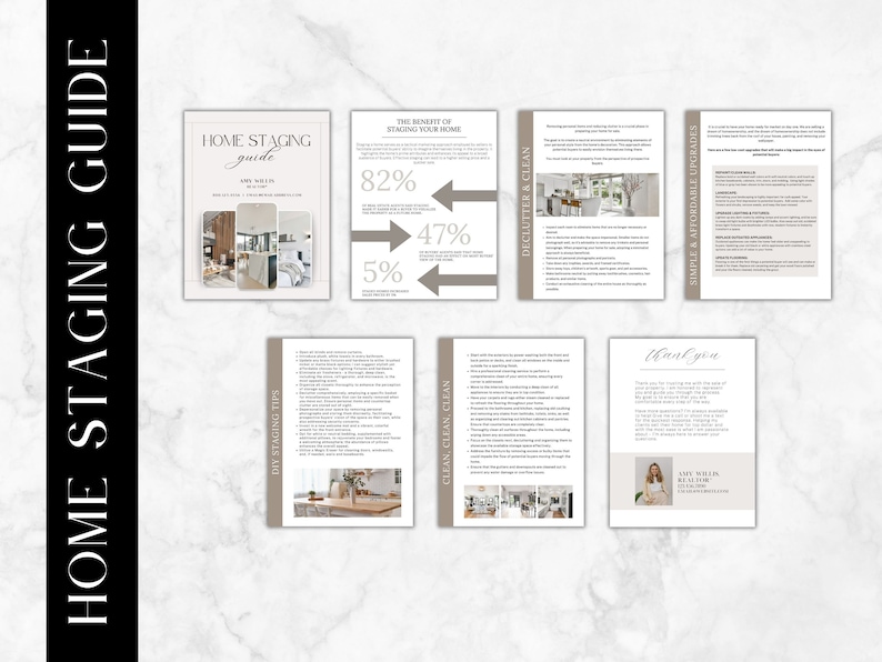 Real Estate Home Staging Guide, Staging for Sellers, Realtor Marketing ...