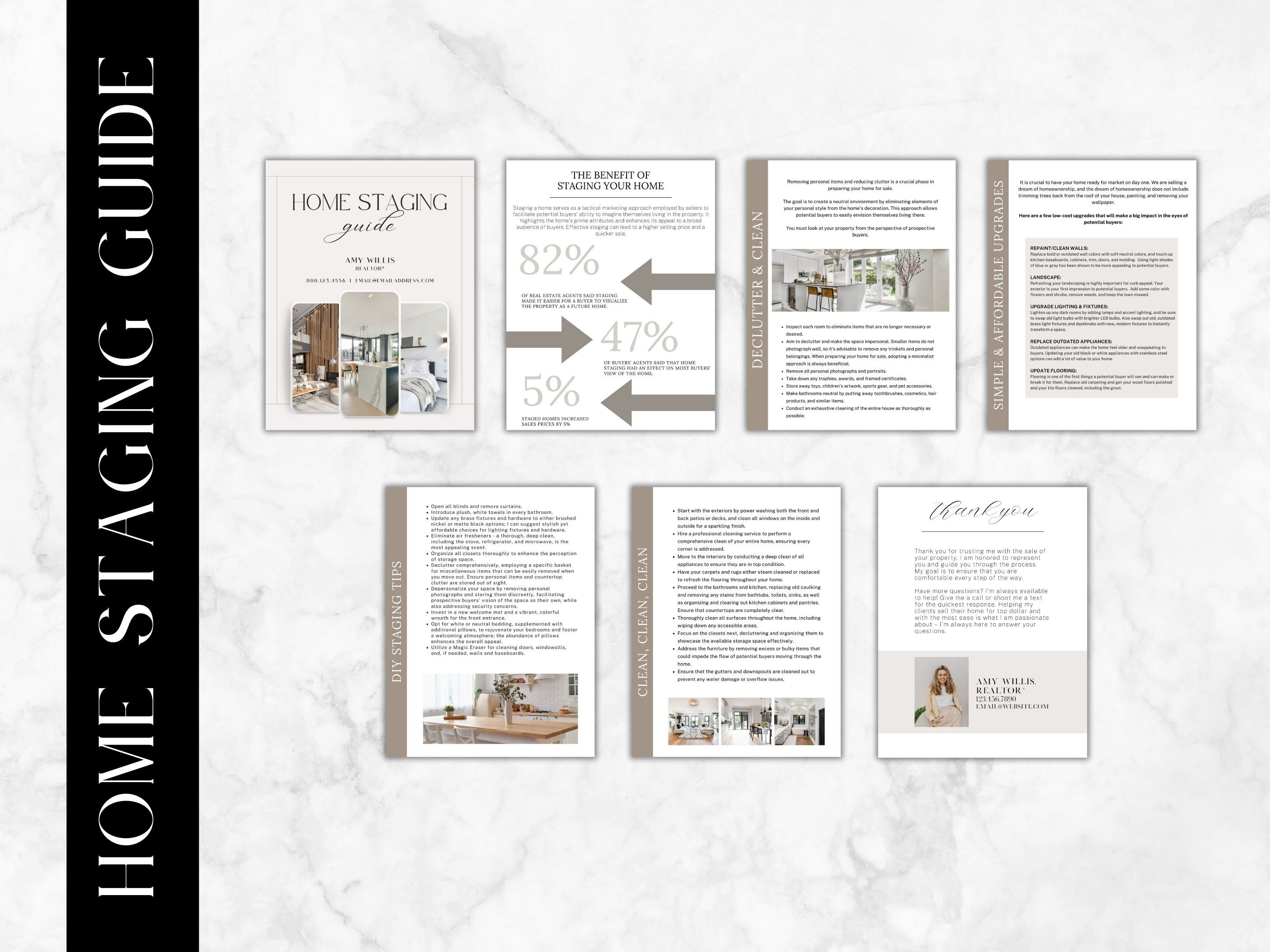 Real Estate Home Staging Guide, Staging for Sellers, Realtor Marketing ...