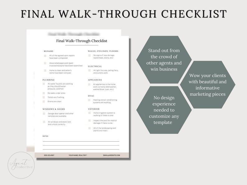 Final Walk Through Checklist, Walkthrough Checklist, Closing Guide ...