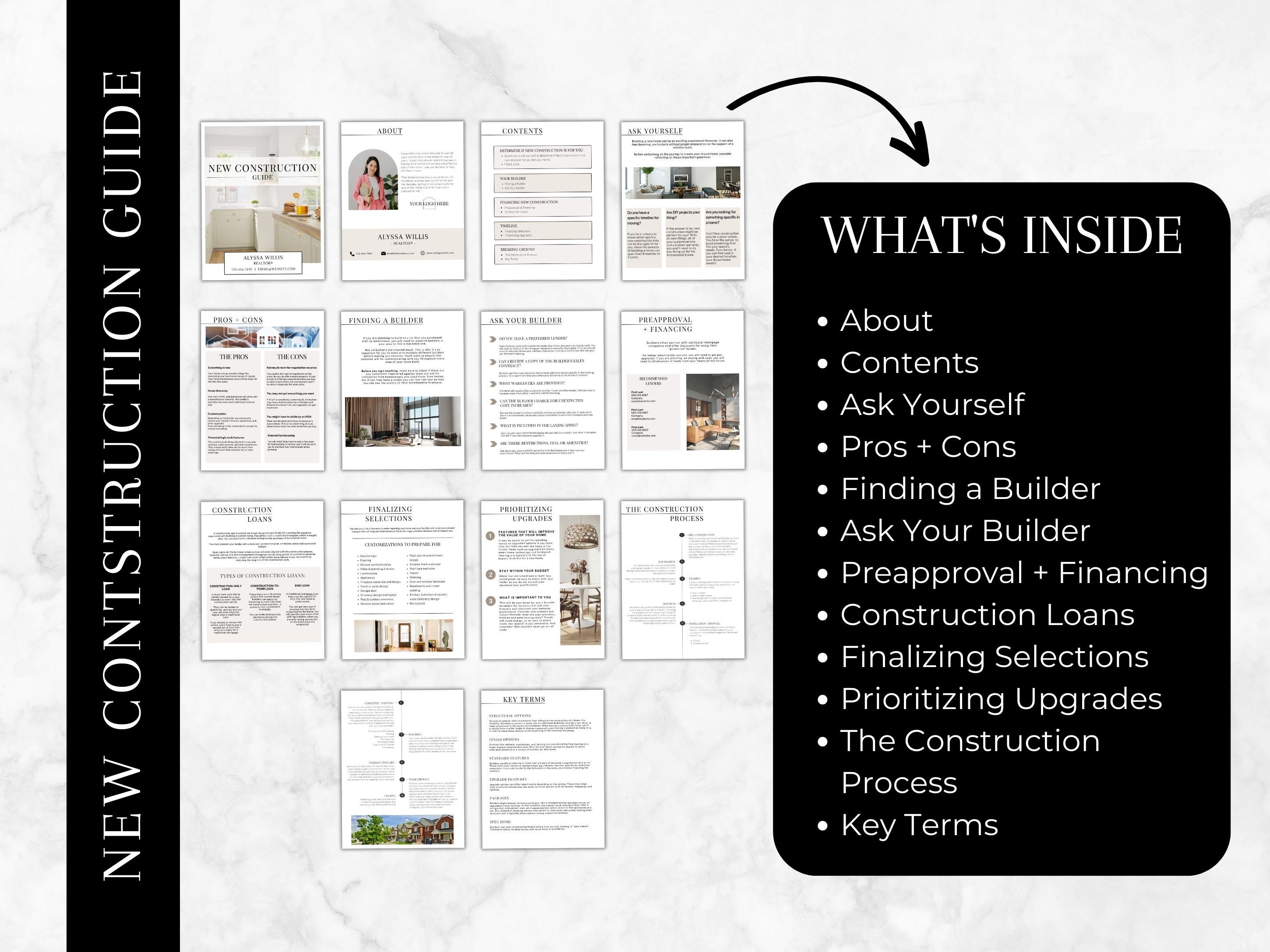 New Construction Guide for Home Buyers Real Estate - Canva Template ...