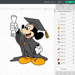 Mouse Graduation SVG, Clipart, Digital File - Etsy