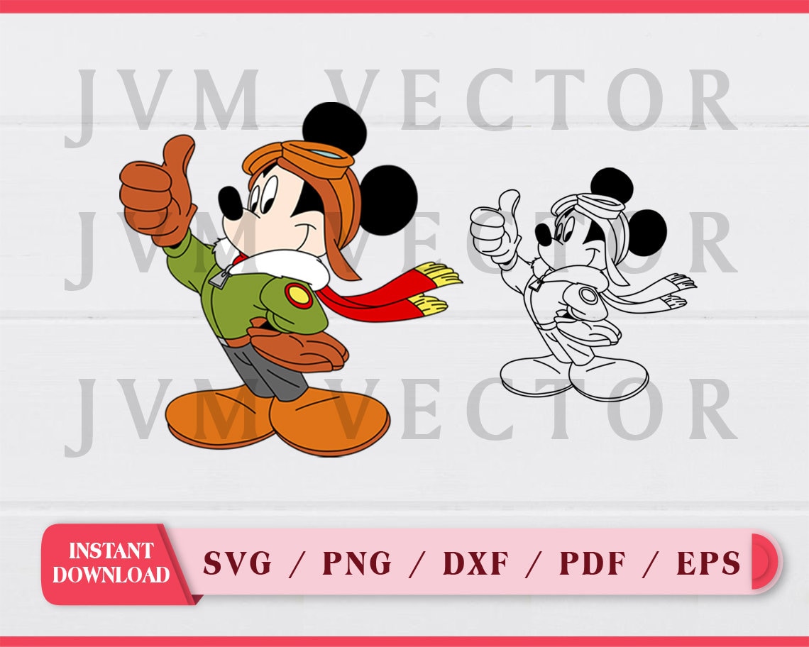 Mouse Pilot SVG, Clipart, Digital File - Etsy