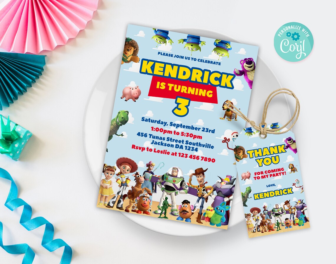 Kids Birthday Invitation Template Printable Kids Birthday - Etsy