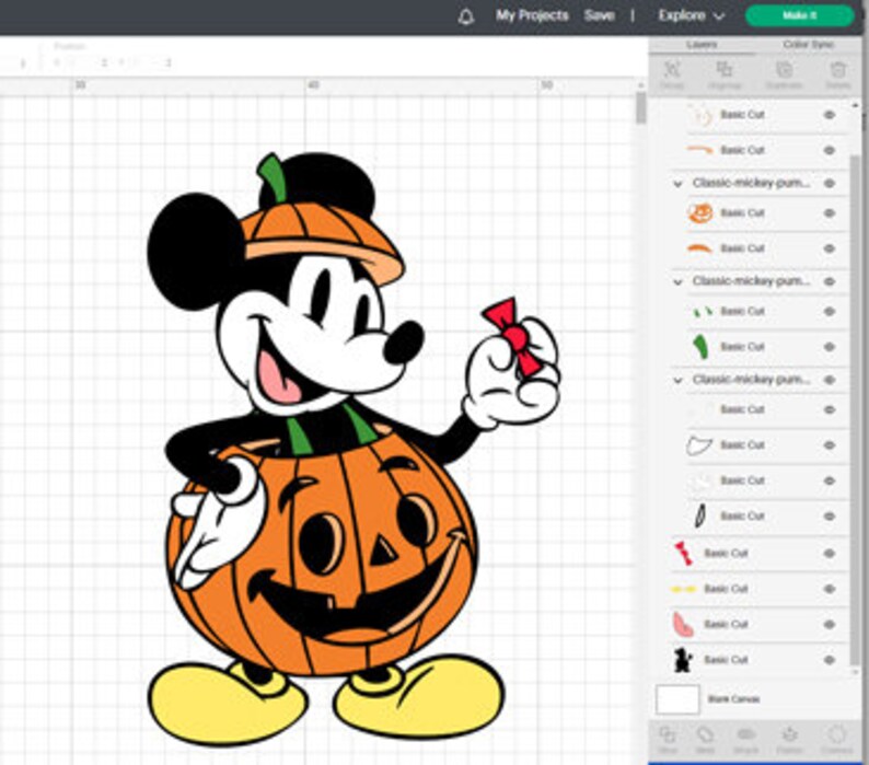 Halloween Mouse SVG Clipart Digital File - Etsy