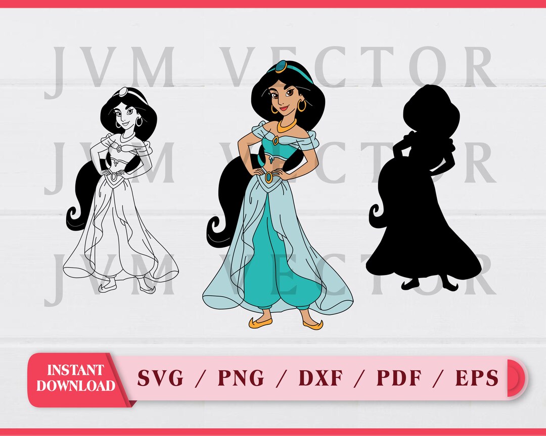 Princess SVG Clipart Digital File - Etsy