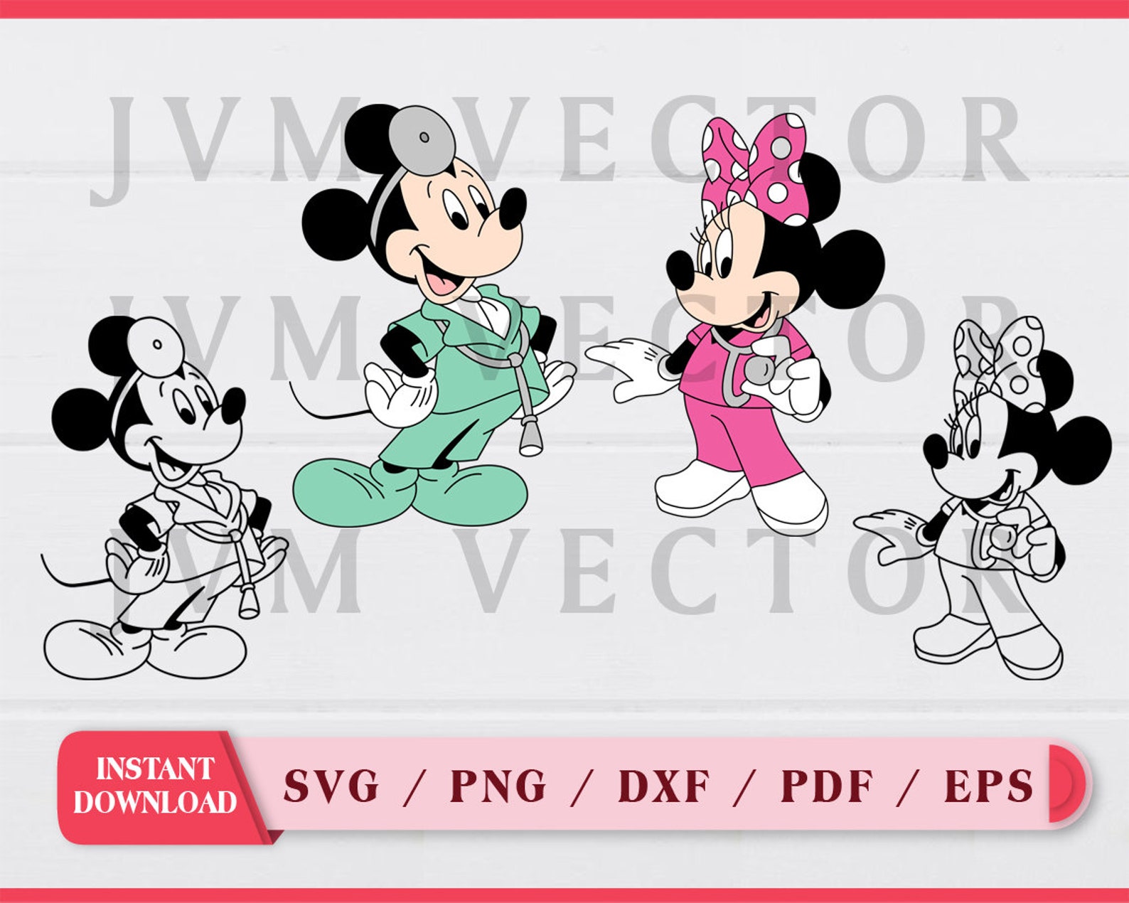 Nurse Mouse SVG, Clipart, Digital File - Etsy