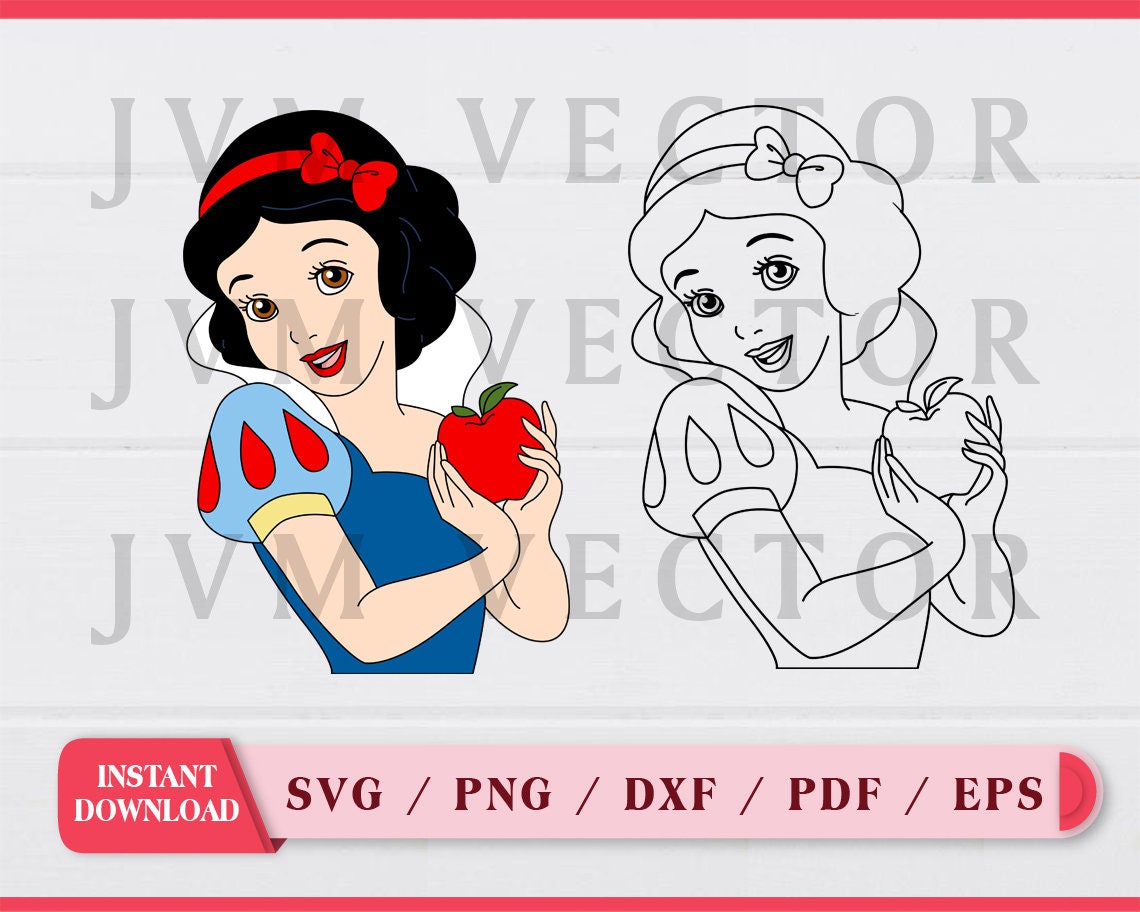 Princess Svg Clipart Digital File - Etsy Canada