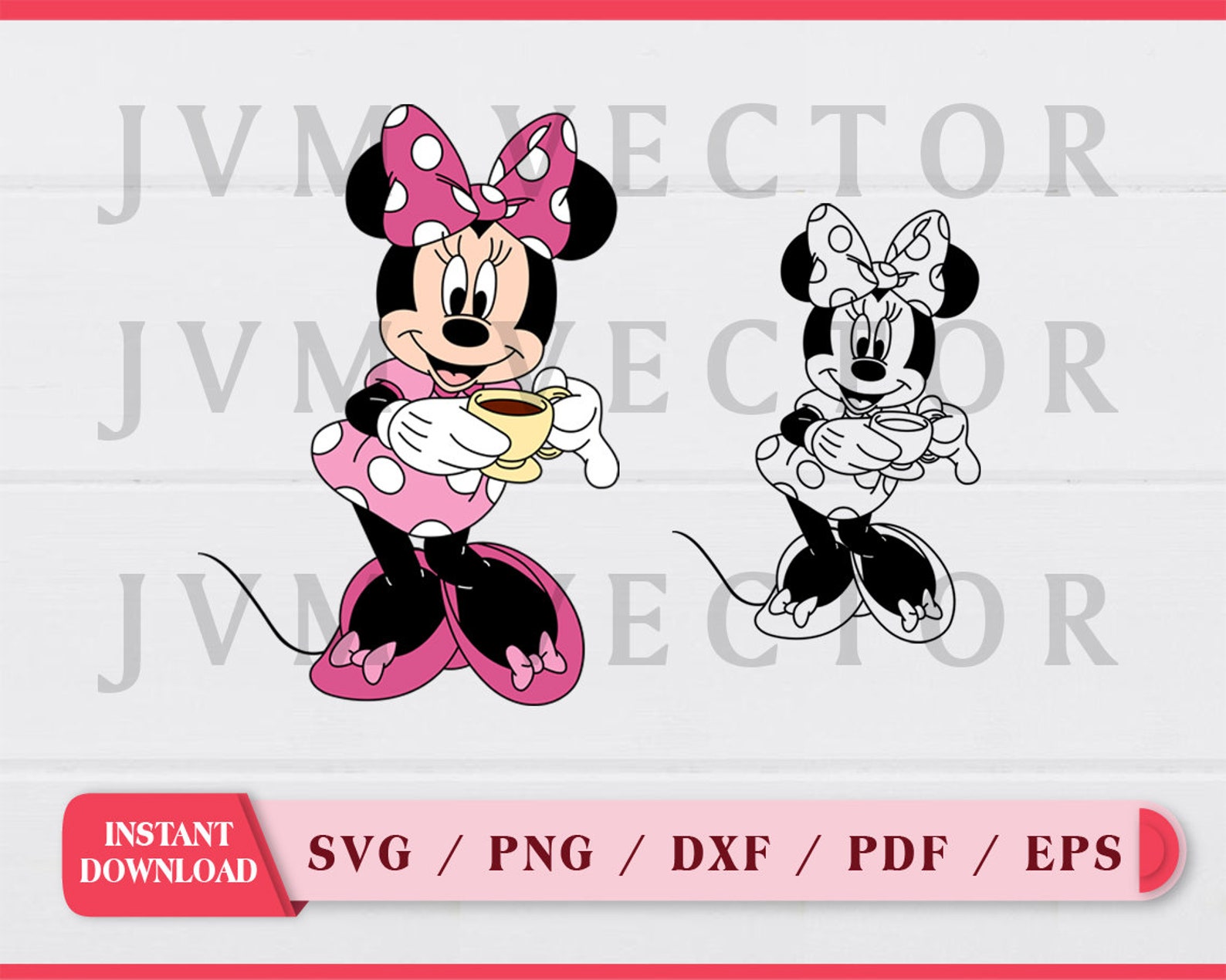 Mouse Coffee SVG Clipart Digital File - Etsy