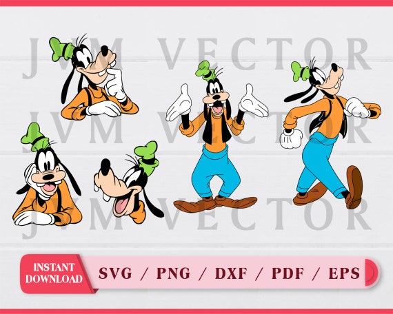 Gofy SVG Clipart Digital File | Etsy