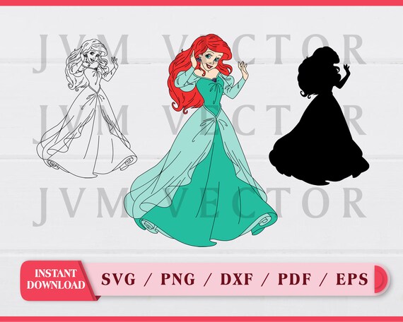Princess SVG Clipart Digital File - Etsy