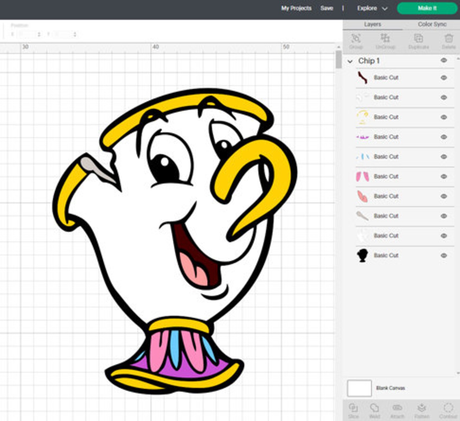 Chip SVG Clipart Digital File - Etsy