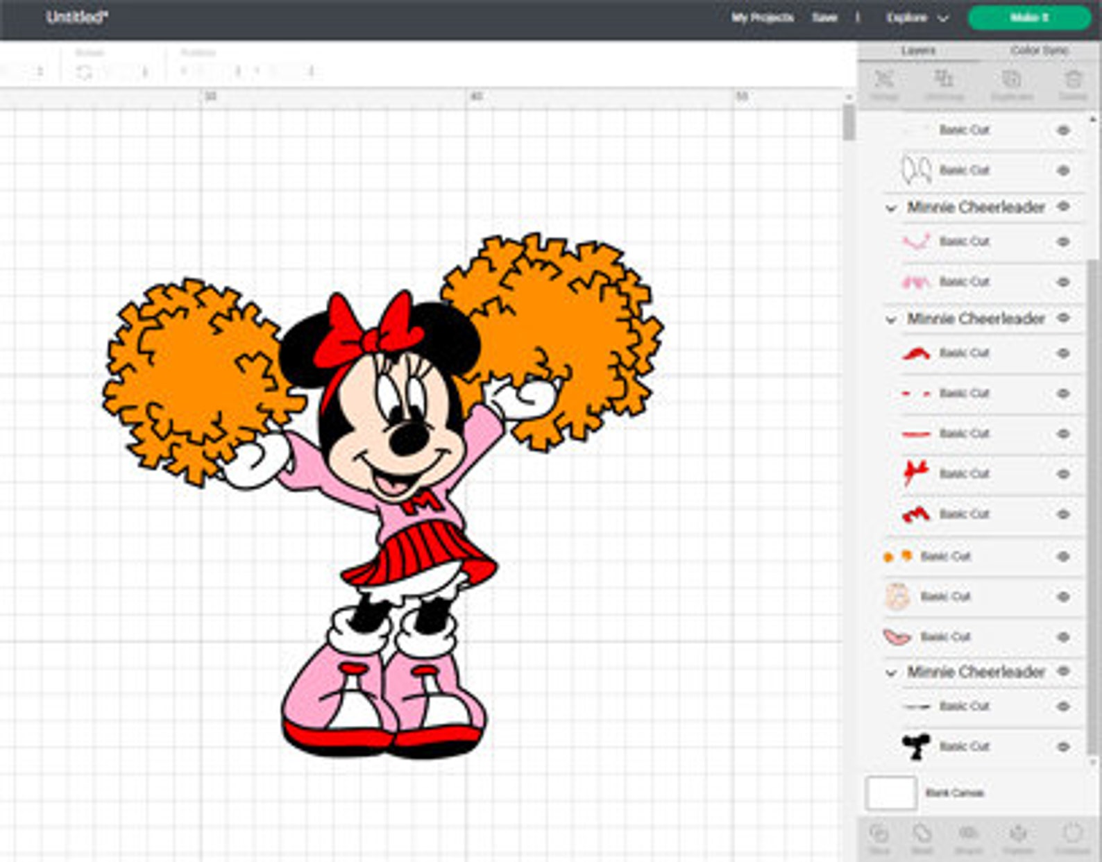 Mouse Cheerleader SVG, Clipart, Digital File - Etsy