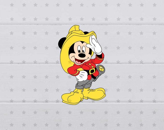 Mickey Firefighter ALL Svg - Etsy Canada