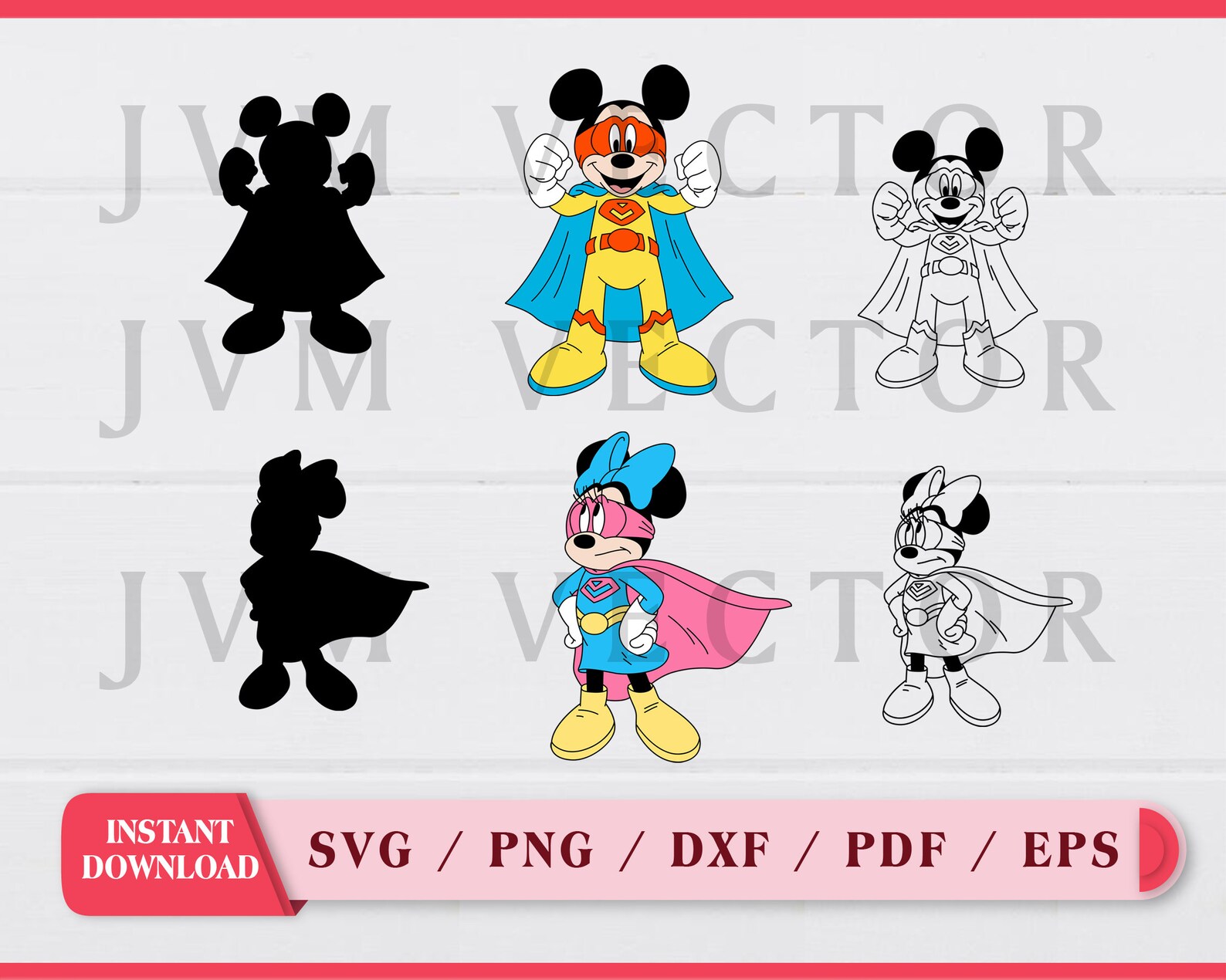 Mouse Superhero SVG, Clipart, Digital File - Etsy