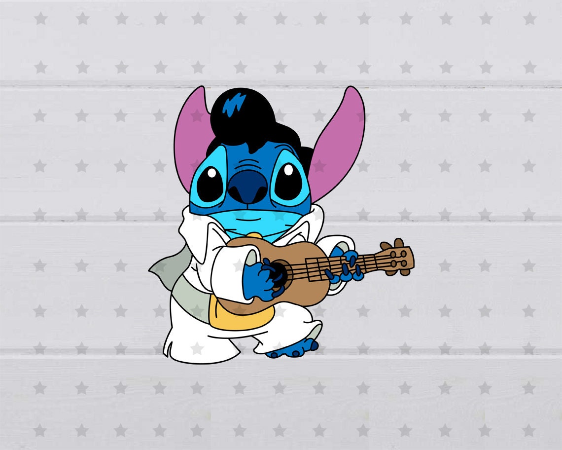 Coloriages Elvis Stitch Elvis Stitch Etsy Nederland