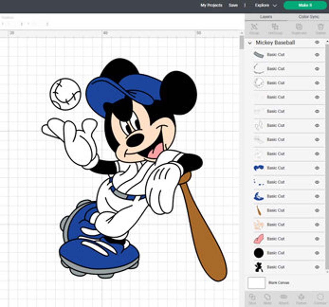 Mouse Baseball SVG Clipart Digital File - Etsy