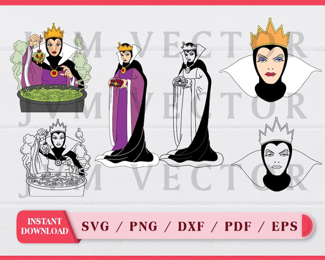 Queen Evil SVG, Clipart, Digital File - Etsy