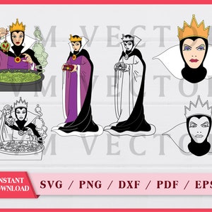 Queen Evil SVG, Clipart, Digital File - Etsy